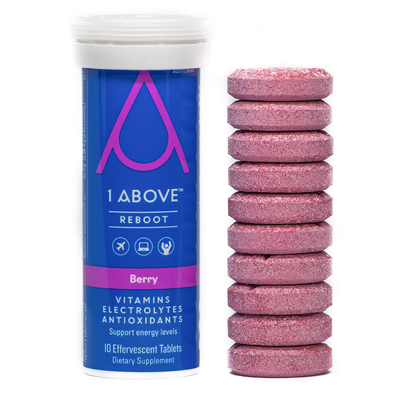 1Above Reboot 10 Effervescent Tablets - Berry – 1Above Jet Lag Relief ...
